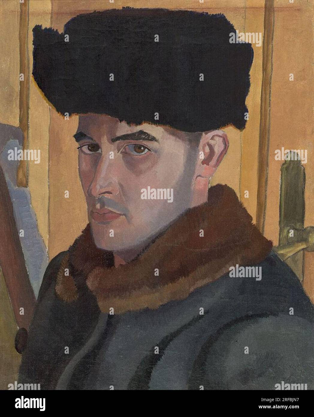 Self-portrait against the door background circa 1910 by Stanisław ...
