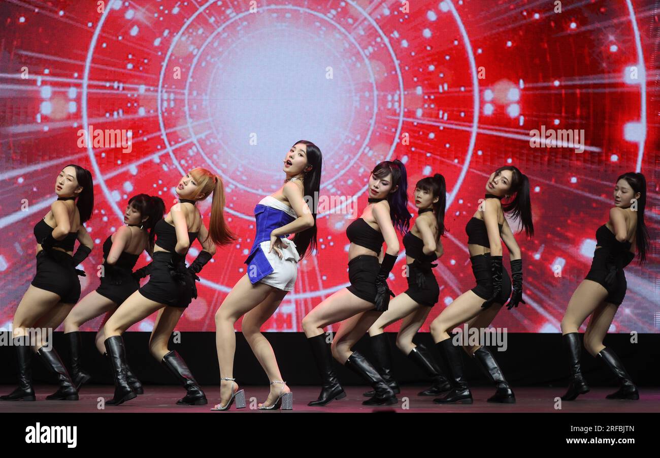 02nd Aug, 2023. S. Korean singer Kwon Eun-bi South Korean singer Kwon Eun-bi performs during a ...