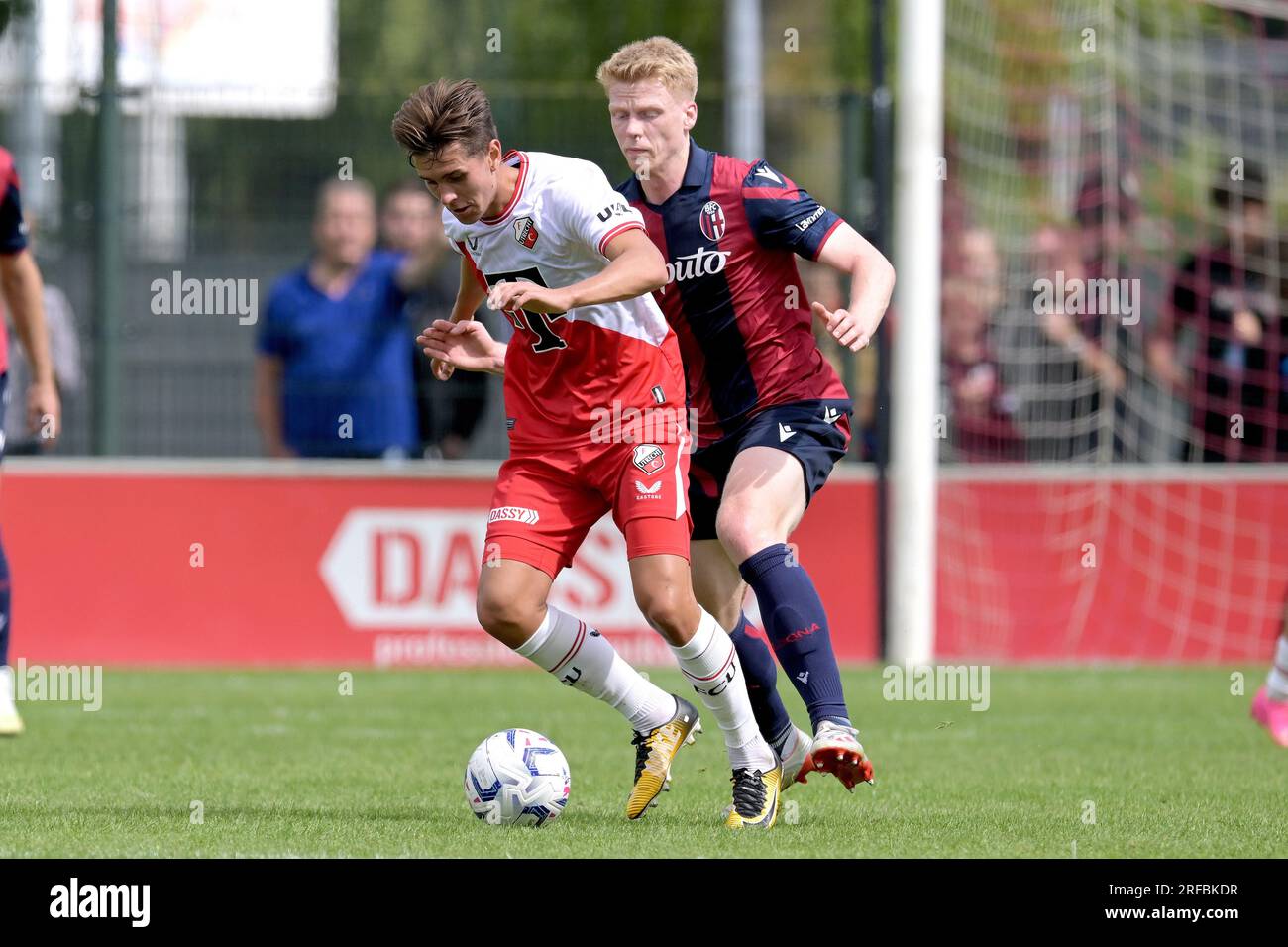 UTRECHT - (lr) Victor Jensen of FC Utrecht, Jerdy Schouten of Bologna ...