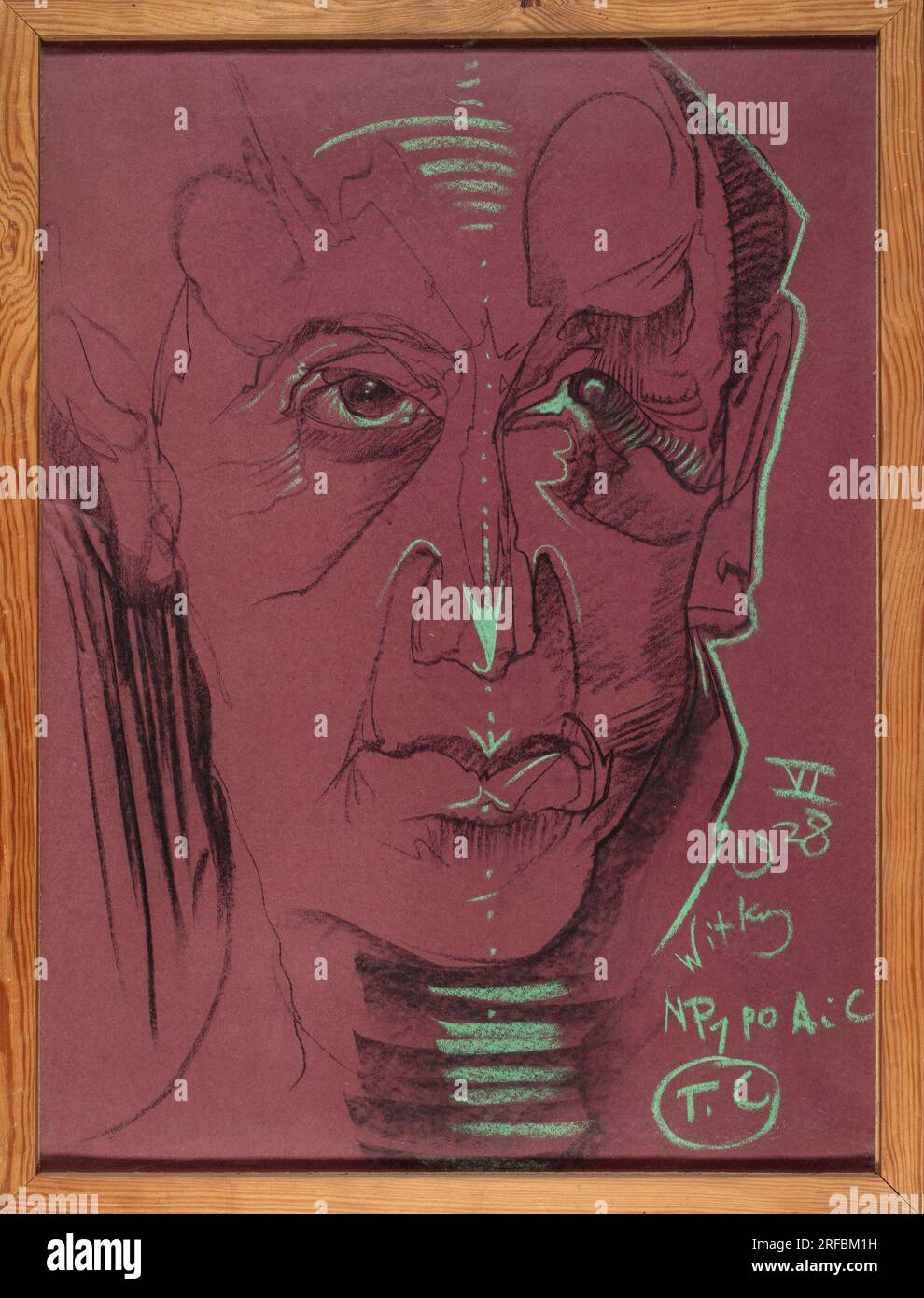 Portrait of Leon Reynel 4 June 1928 by Stanisław Ignacy Witkiewicz ...