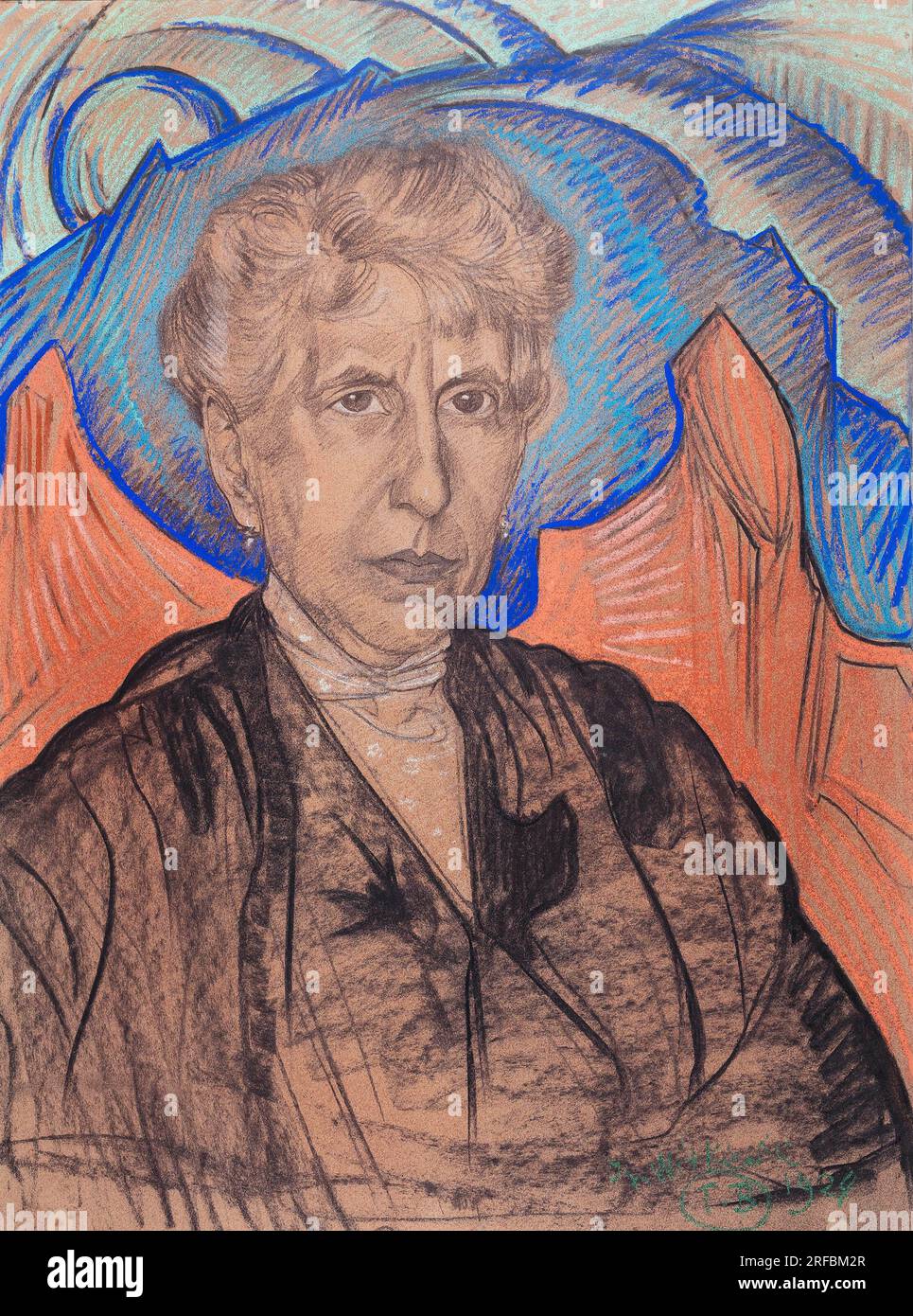 Portrait of a woman 1924 by Stanisław Ignacy Witkiewicz Stock Photo - Alamy