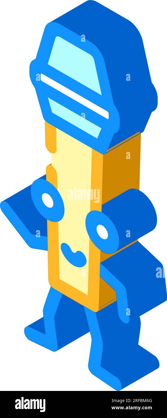 microphone retro music character isometric icon vector illustration ...