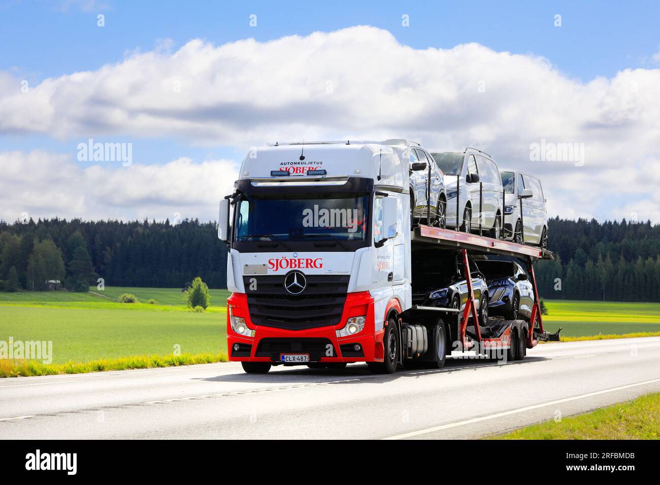 Mercedes-Benz Actros 1842 vehicle carrier truck Sjoberg Autonkuljetus ...