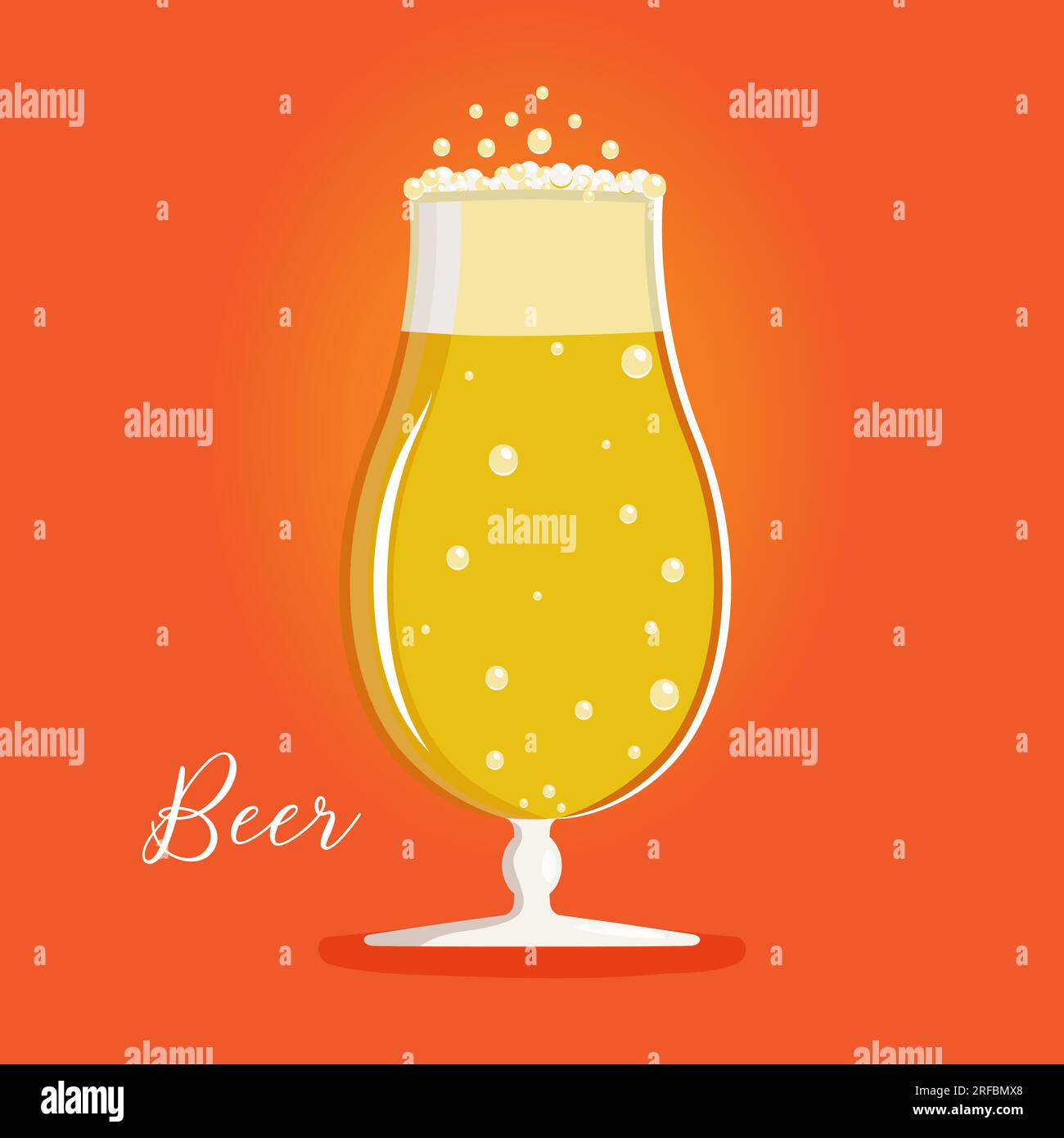 Golden craft beer fresh Stock Vector Images - Alamy