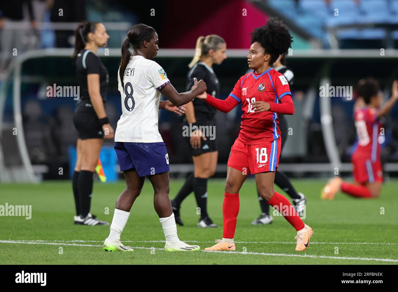 Sydney, Australia. 02nd Aug, 2023. Grace Geyoro of France and Erika ...