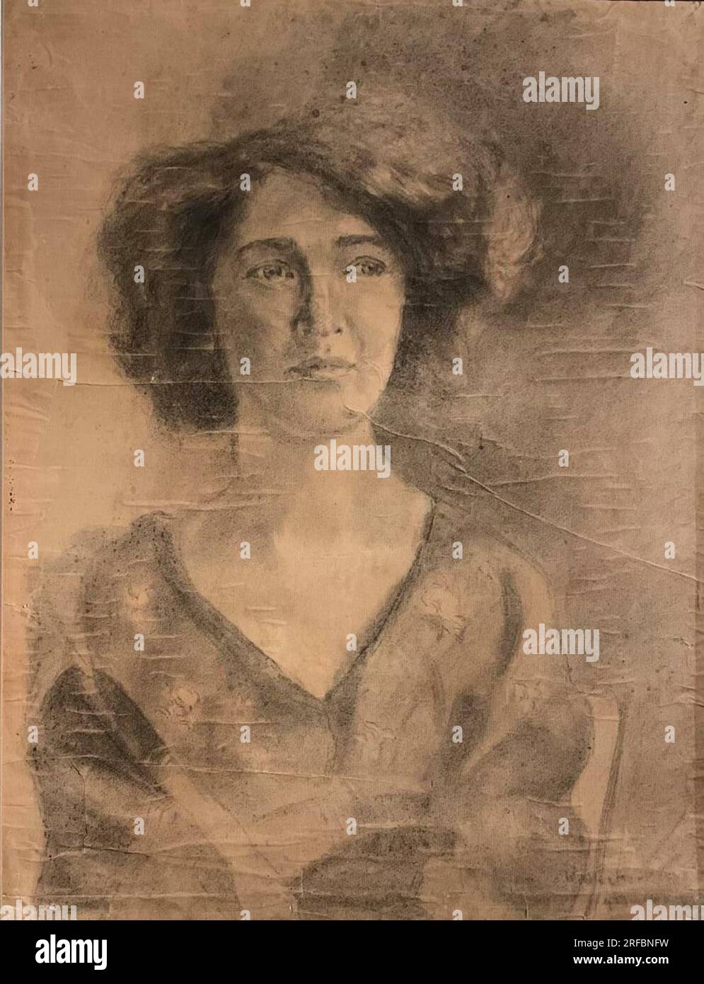 Portrait of Maria Witkiewiczówna circa 1913 by Stanisław Ignacy ...