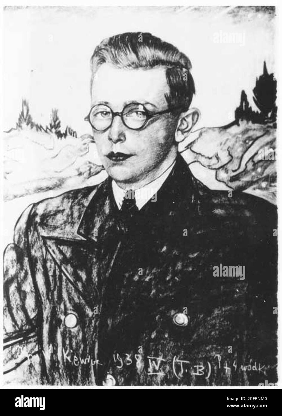Portrait of Jerzy Maciak April 1938 by Stanisław Ignacy Witkiewicz ...