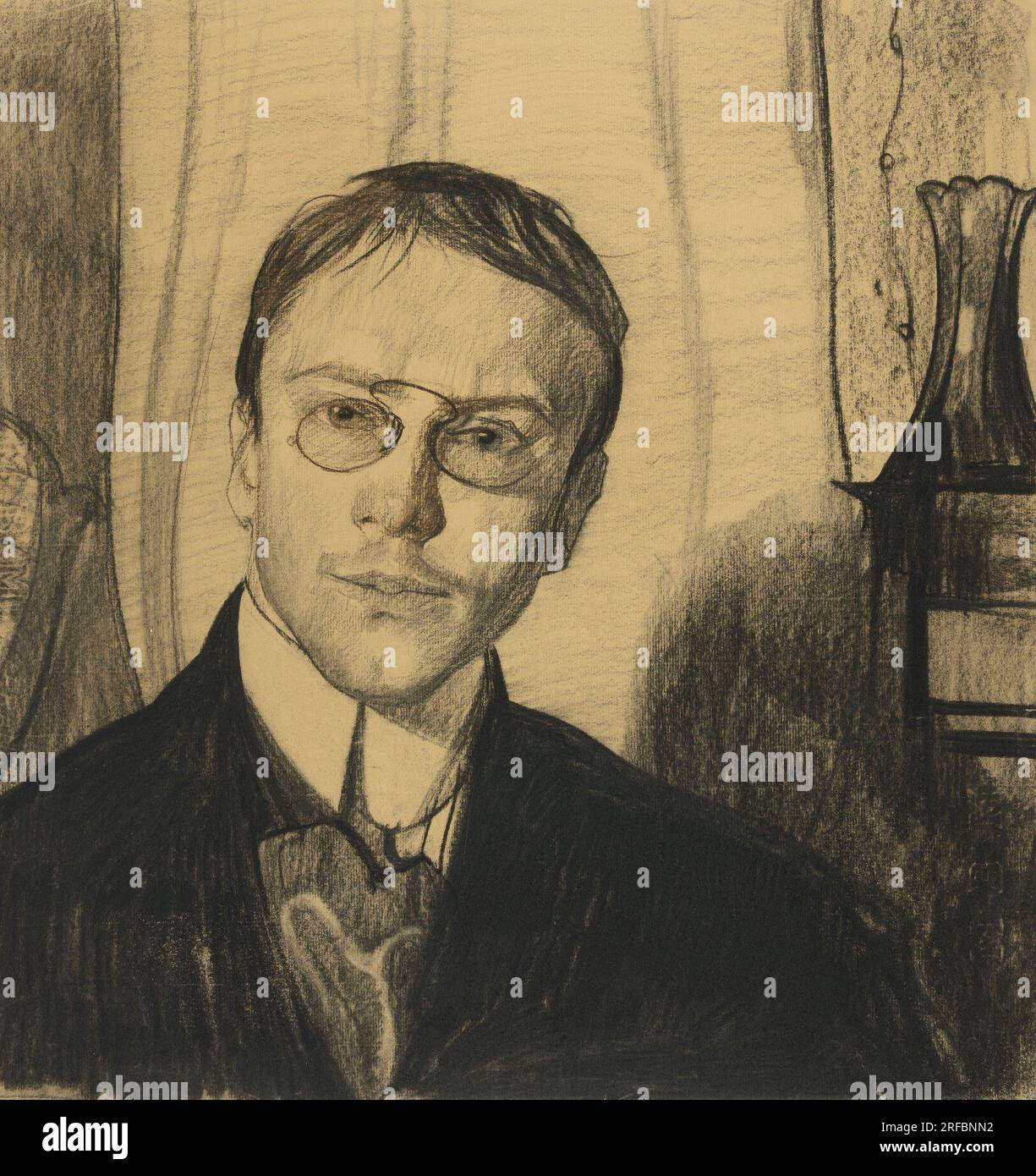 Portrait of a man indoors between circa 1908 and circa 1911 by ...