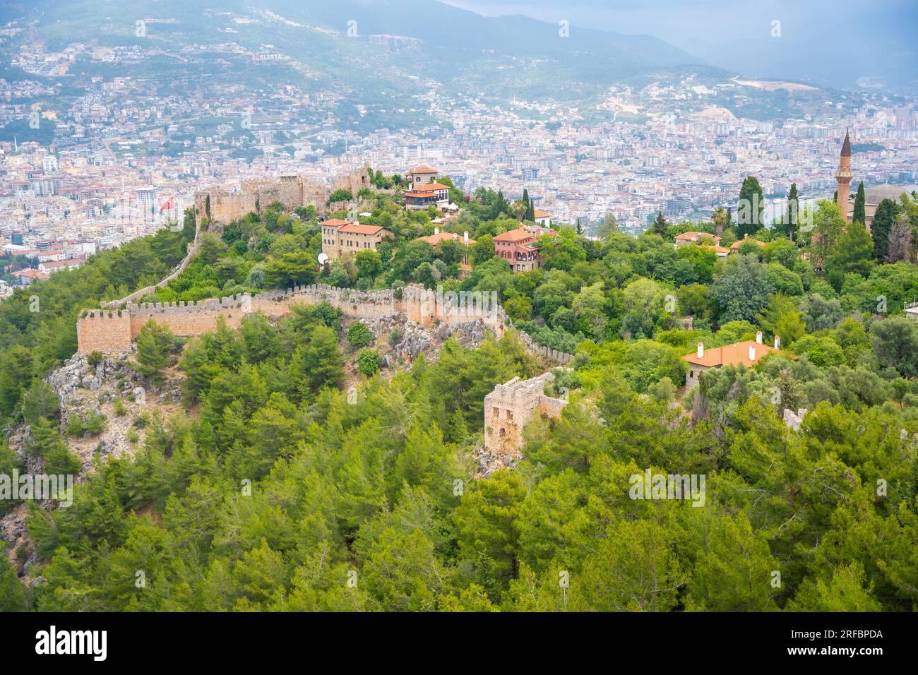 Aerial view alanya castle antalya hi-res stock photography and images ...