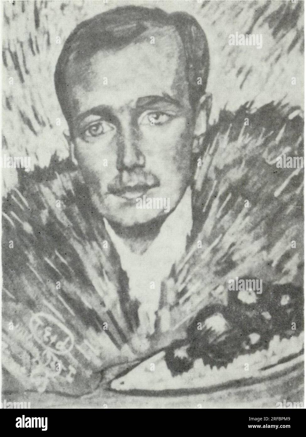Portrait of Jan Leszczyński January 1929 by Stanisław Ignacy Witkiewicz ...