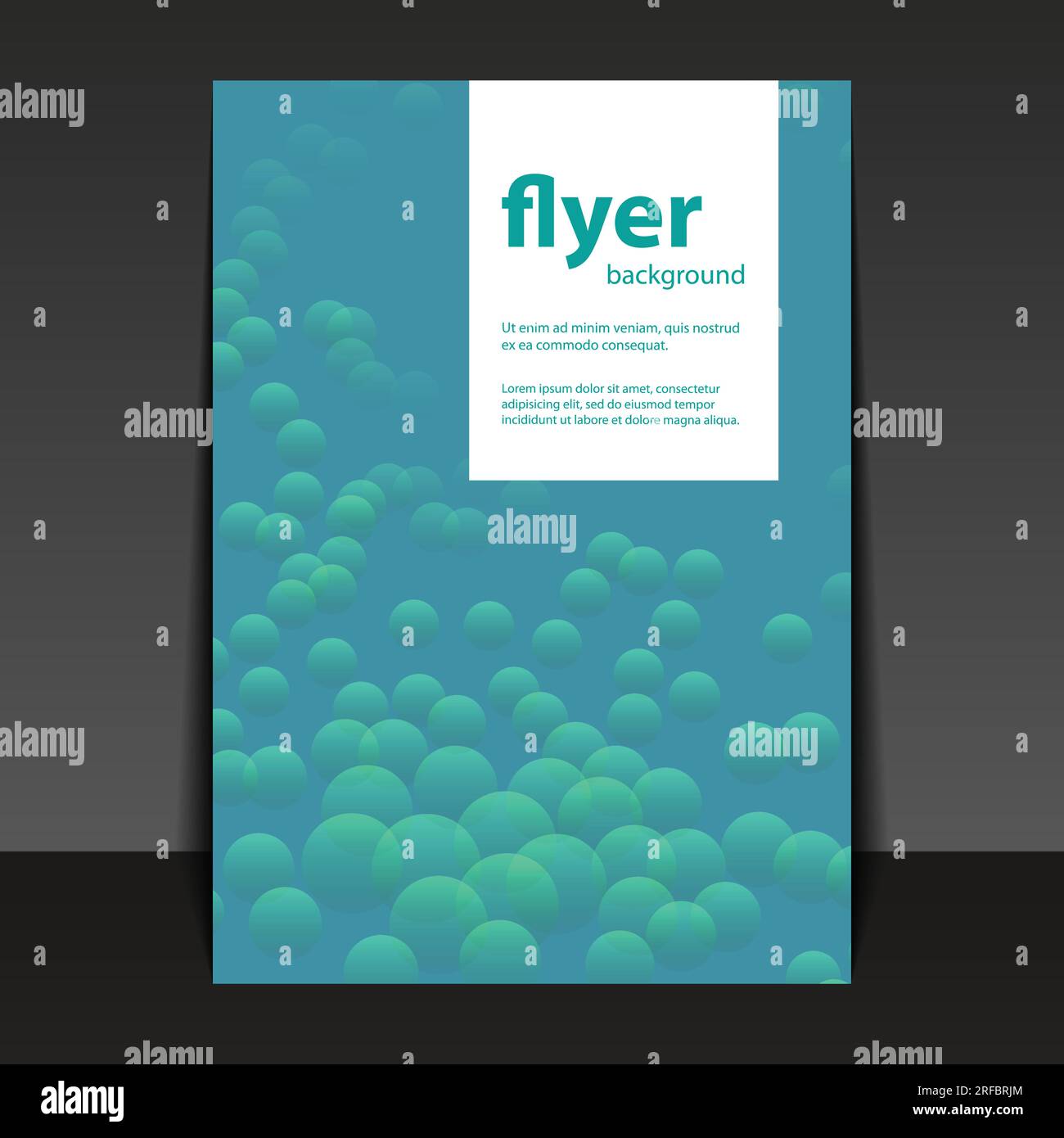 Flyer or Cover Template with Abstract Bubbly Background Stock Vector ...