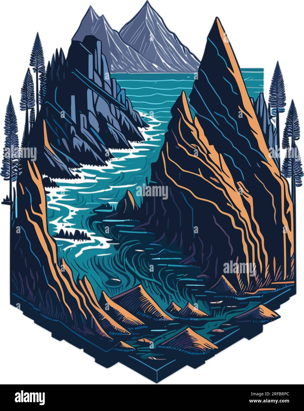 Season mountain Stock Vector Images - Alamy