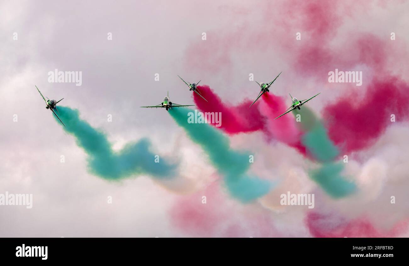 Royal Saudi Air Force National Display Team at the Royal International ...