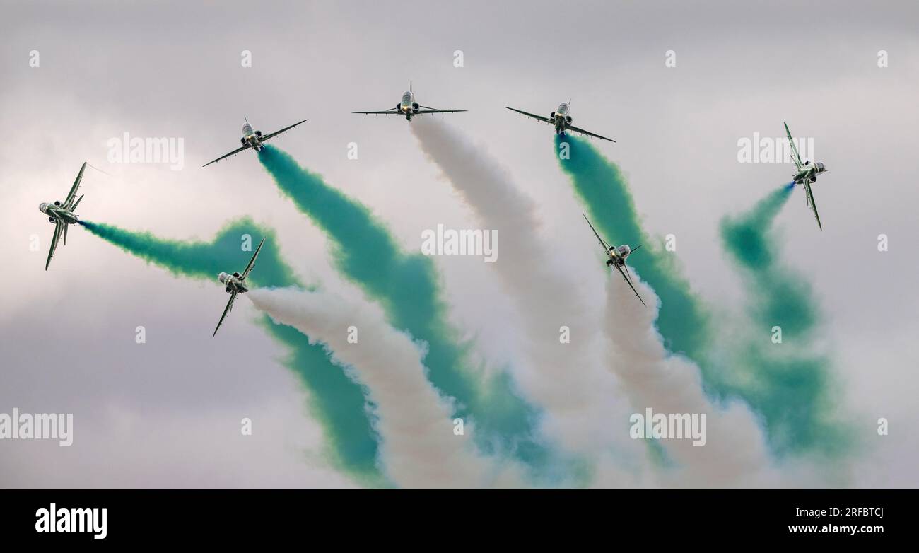 Royal Saudi Air Force National Display Team at the Royal International ...