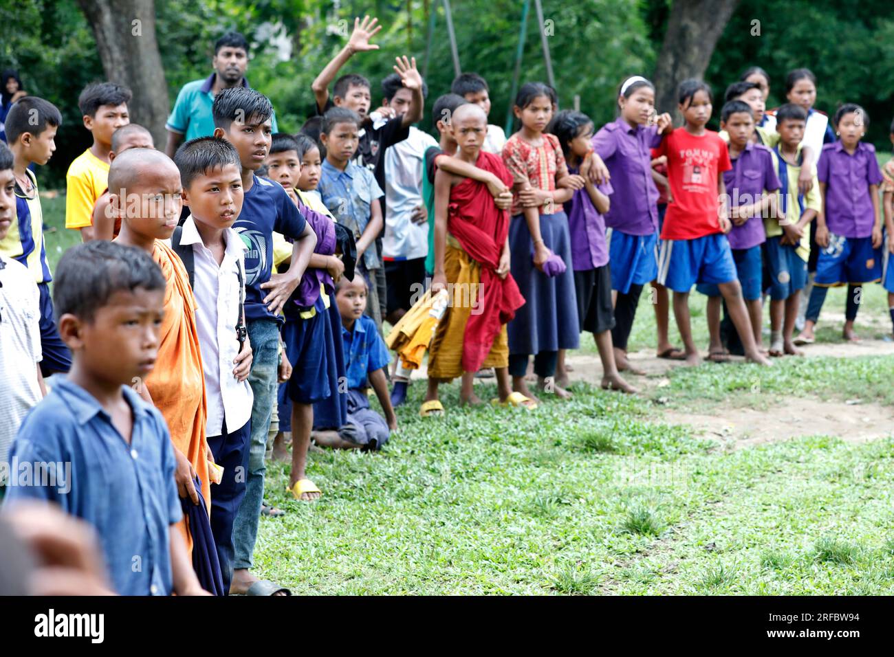 Khagrachhari, Bangladesh - July 23, 2023: The same educational ...