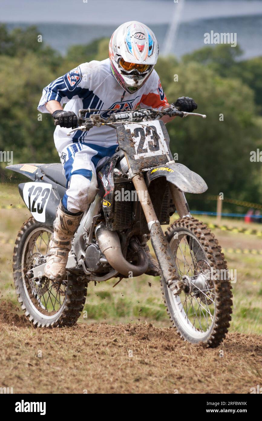 Motocross competition, bikes racing, Helensburgh, Scotland Stock Photo ...