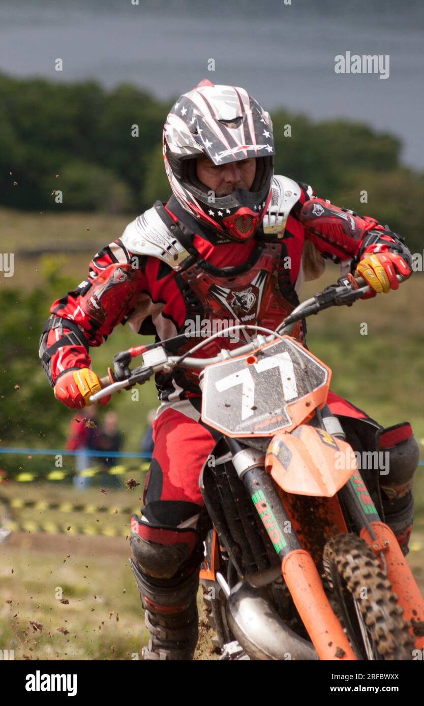 Motocross competition, bikes racing, Helensburgh, Scotland Stock Photo ...