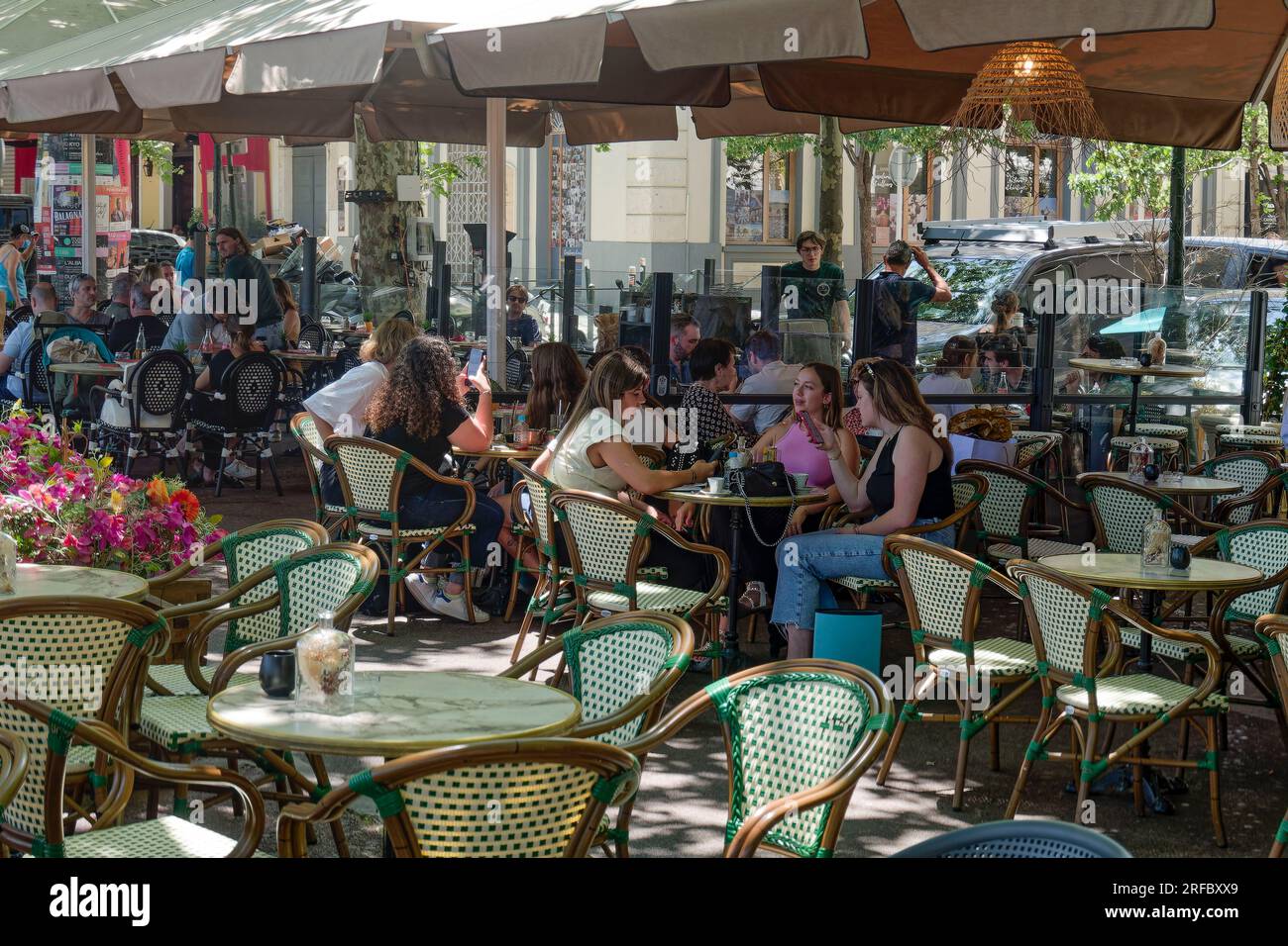 Bastia, Place Saint Nicolas, Strassencafe, Cafe, Korsika, Frankreich ...