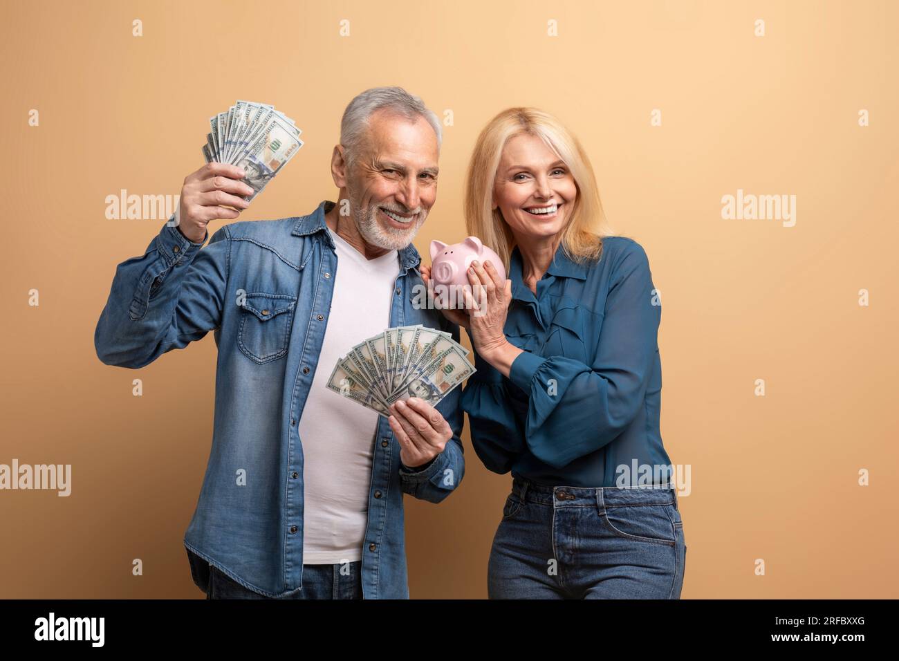 Happy rich wealthy old male hi-res stock photography and images - Alamy