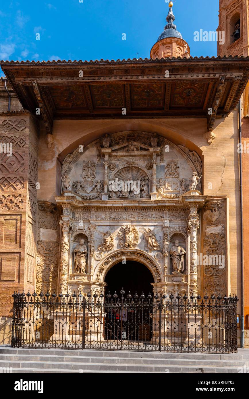 Renaissance portal of Collegiate Church of Santa María la Mayo ...