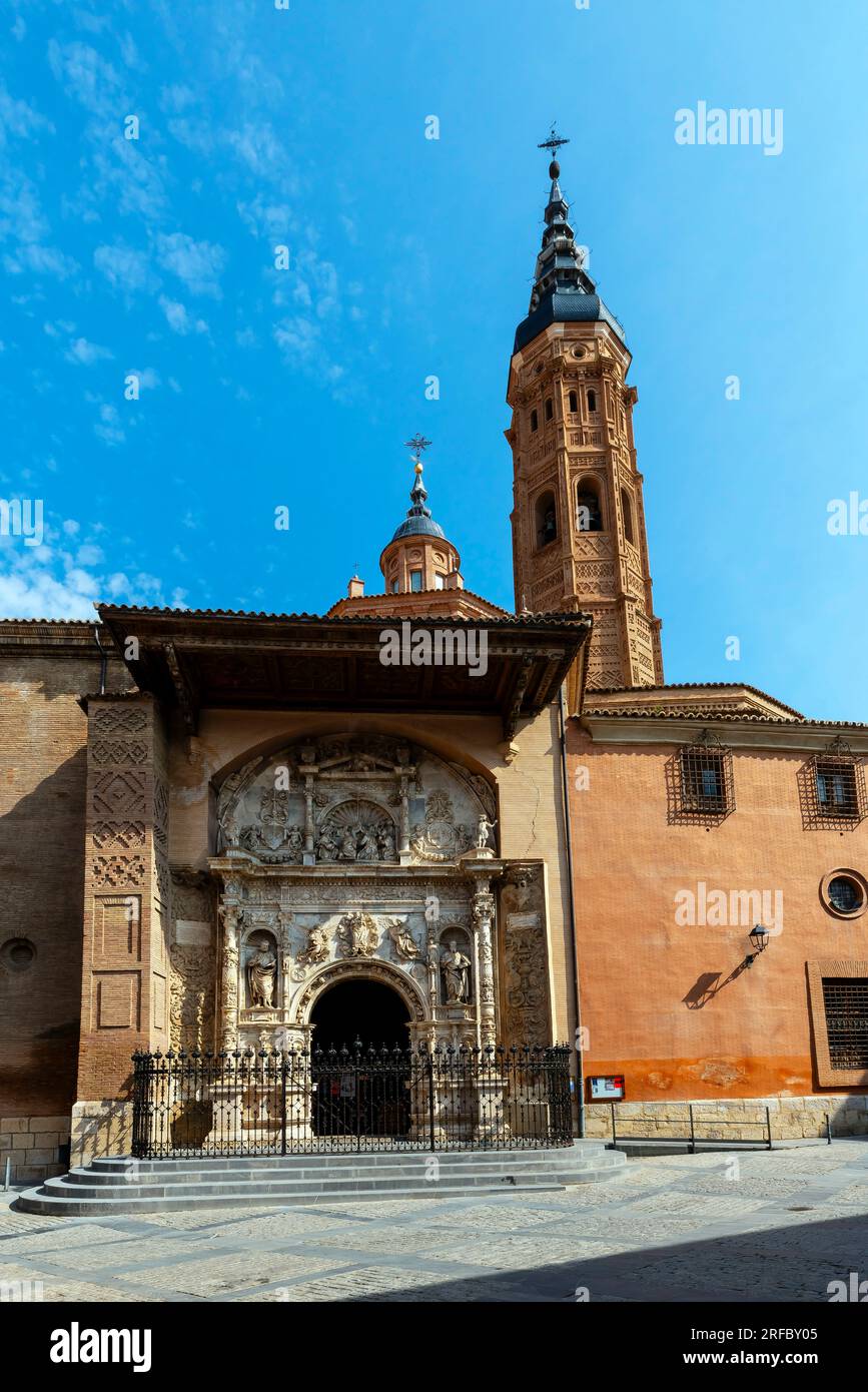 Renaissance portal of Collegiate Church of Santa María la Mayo ...