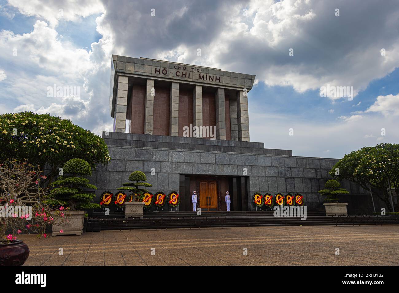Hanoi, Vietnam - May 28, 2023: The Ho Chi Minh Mausoleum, a solemn ...