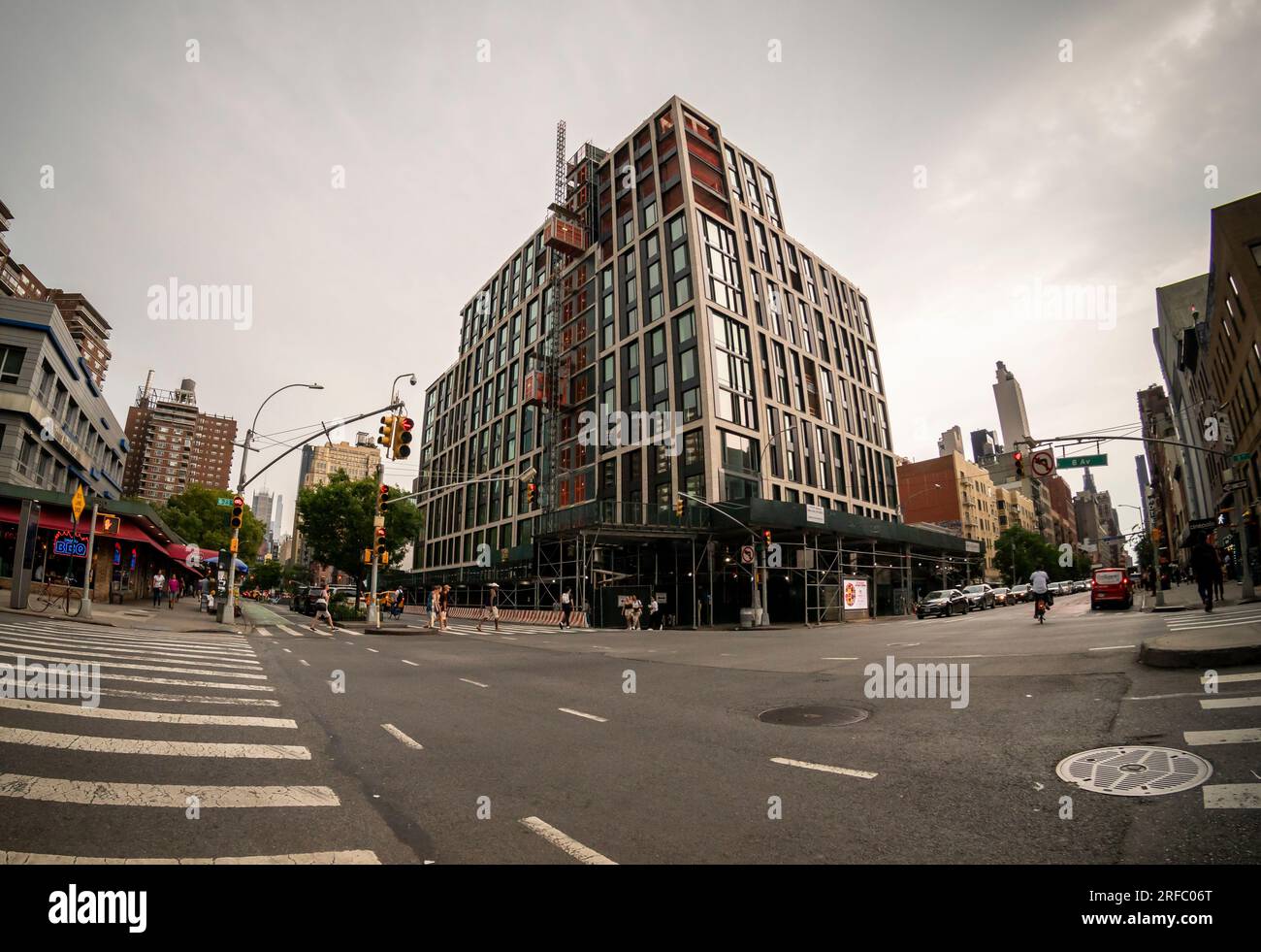 Construction of senior affordable housing in Chelsea in New York on ...