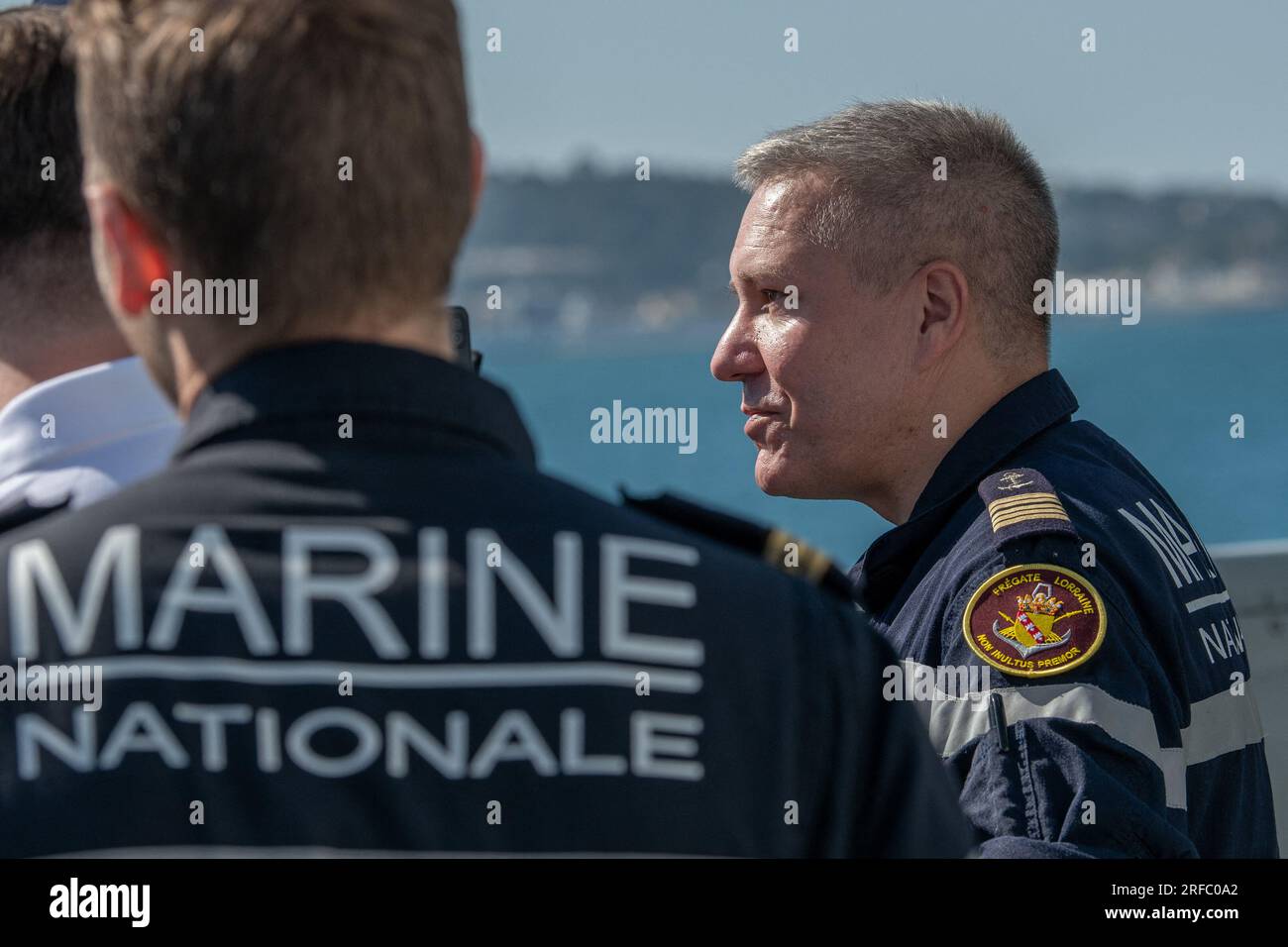 Toulon, France. 02nd Aug, 2023. Portrait of Xavier Bagot, commander of ...
