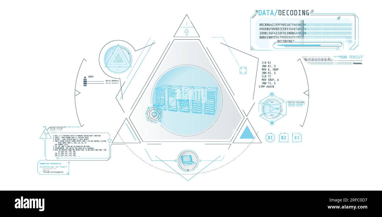 Futuristic HUD interface for processing server data Stock Vector Image ... Futuristic HUD interface for processing server data Stock Vector Image ...