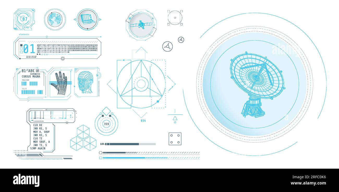 Design elements for infographic of data communication Stock Vector ...