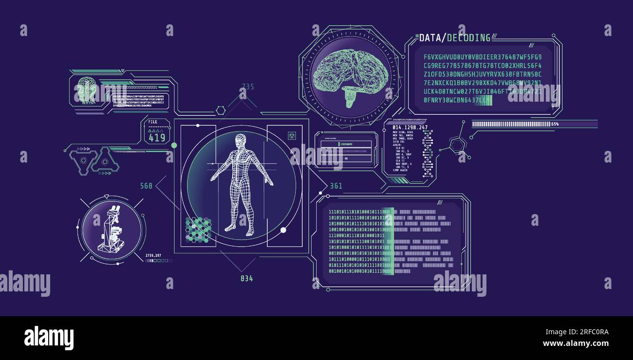 Decoding information brain hi-res stock photography and images - Alamy