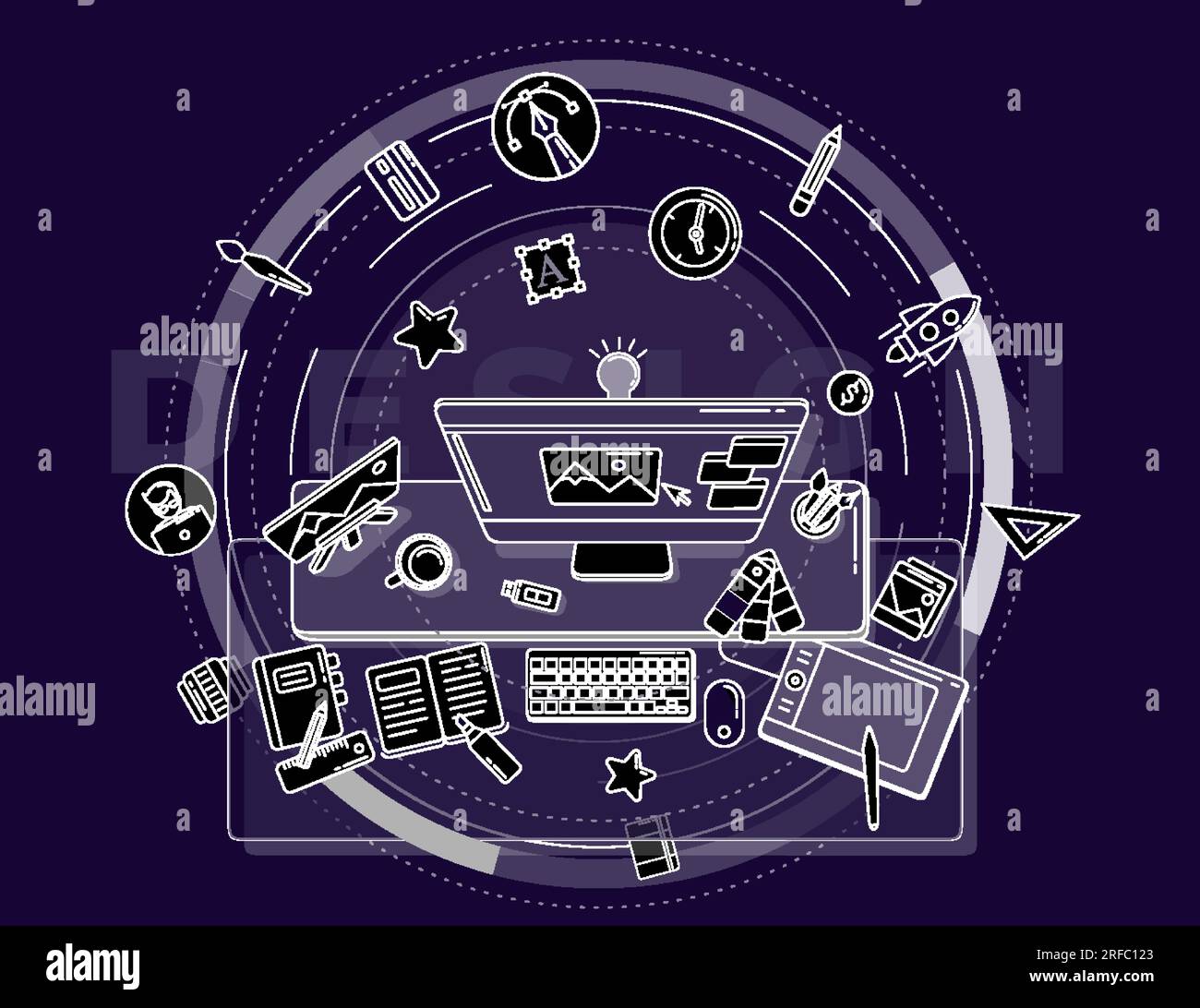 Design - detailed illustration for an advertising poster Stock Vector ...