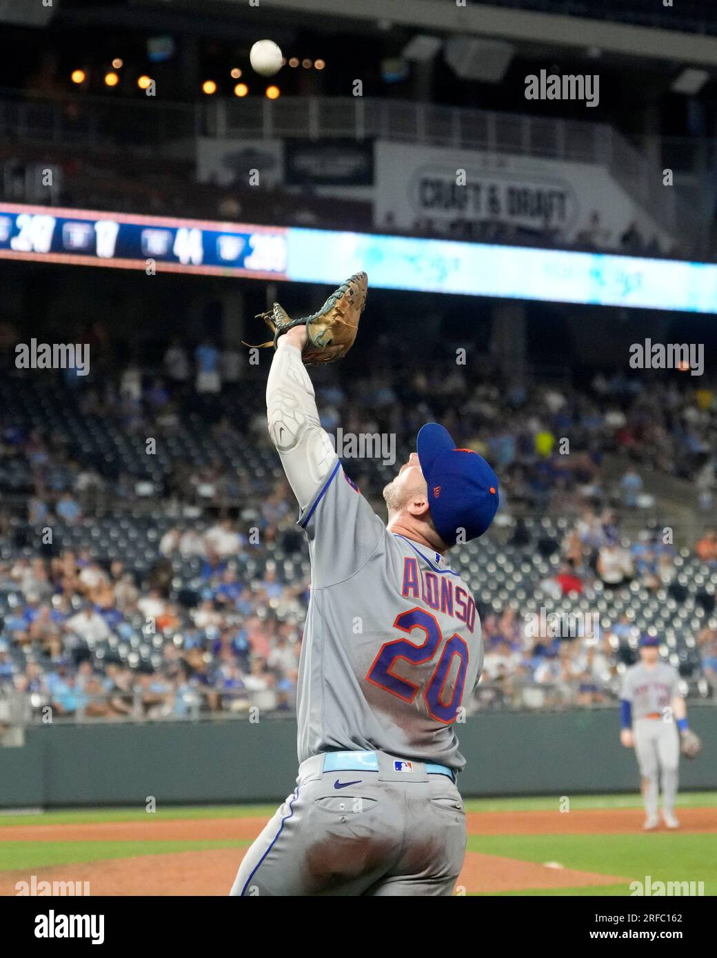 AUG 01, 2023: New York Mets first baseman Pete Alonso (20) makes a ...