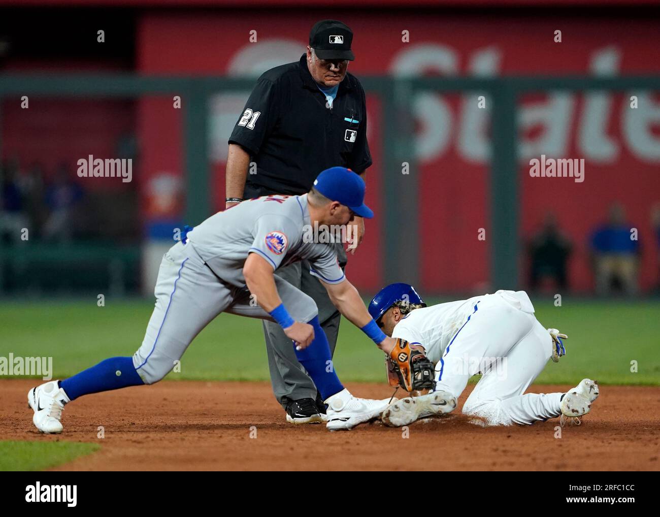AUG 01, 2023: Kansas City Royals right fielder MJ Melendez (1) beats ...