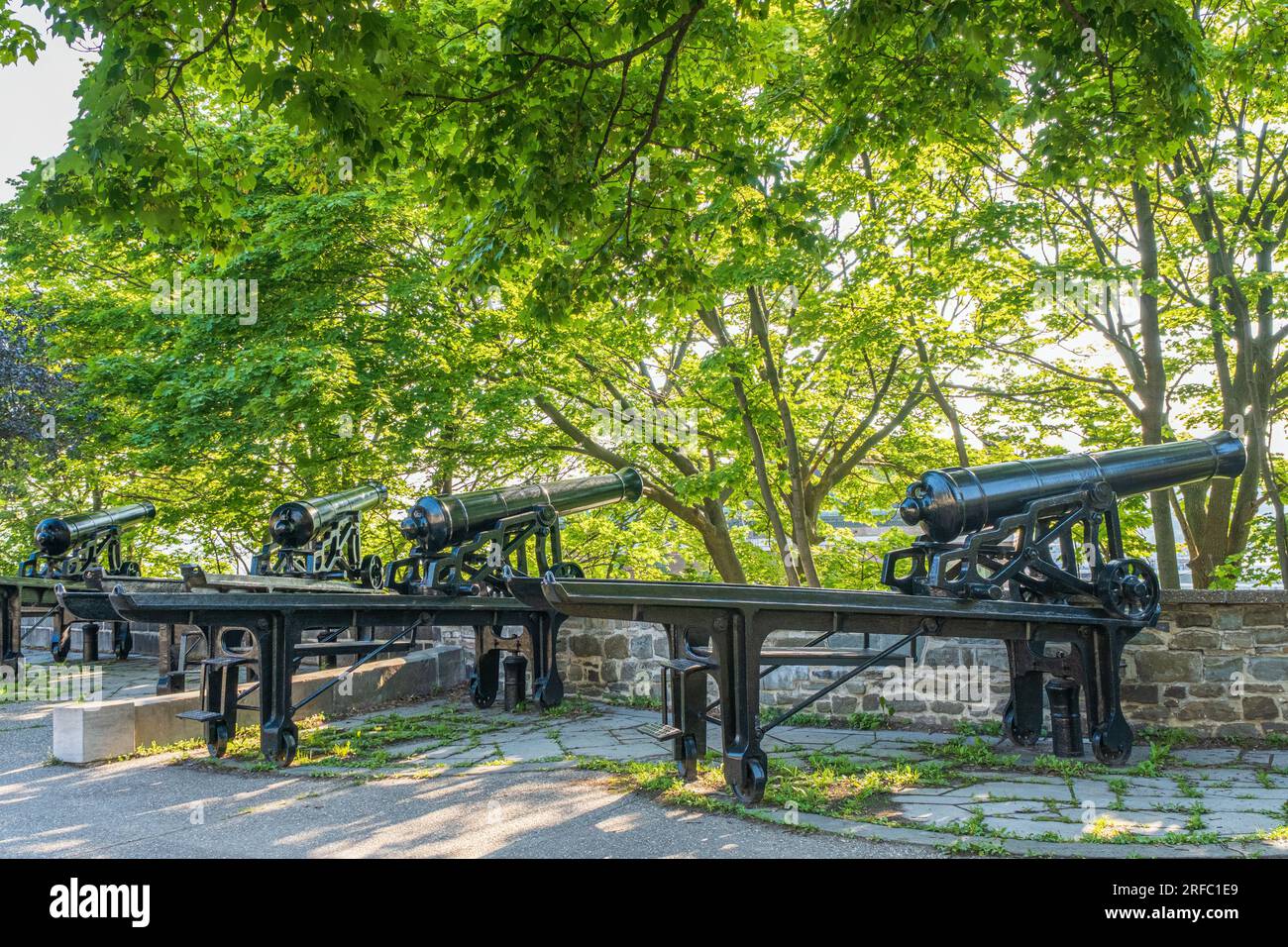 Cannons once used to defend the city are now on display in Old Quebec ...
