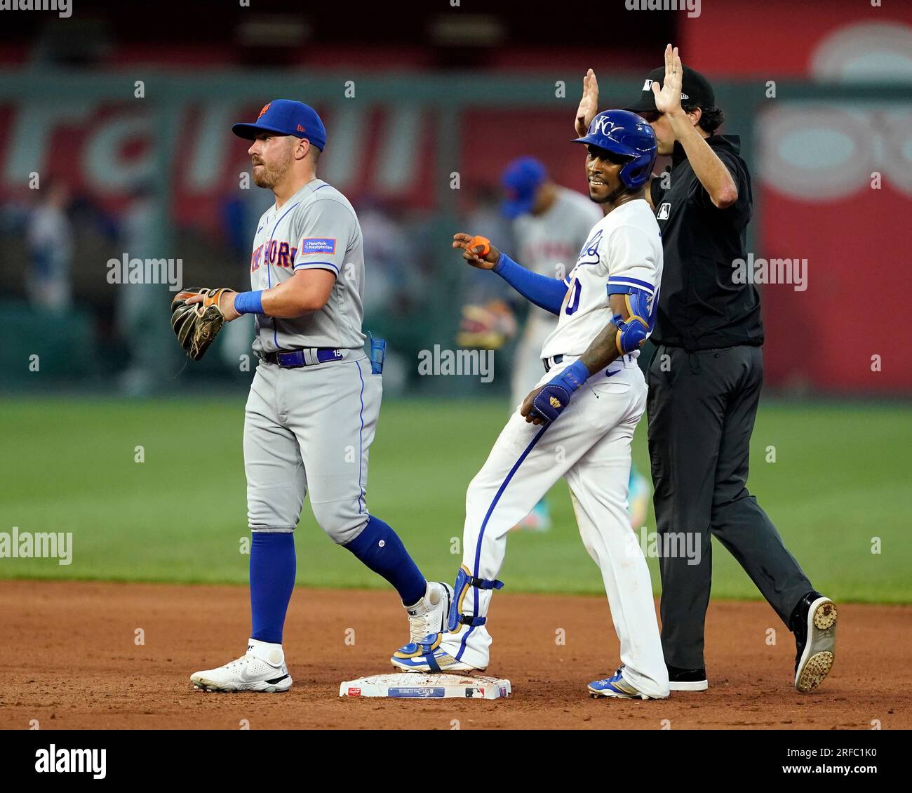 AUG 01, 2023: Kansas City Royals second baseman Samad Taylor (0 ...