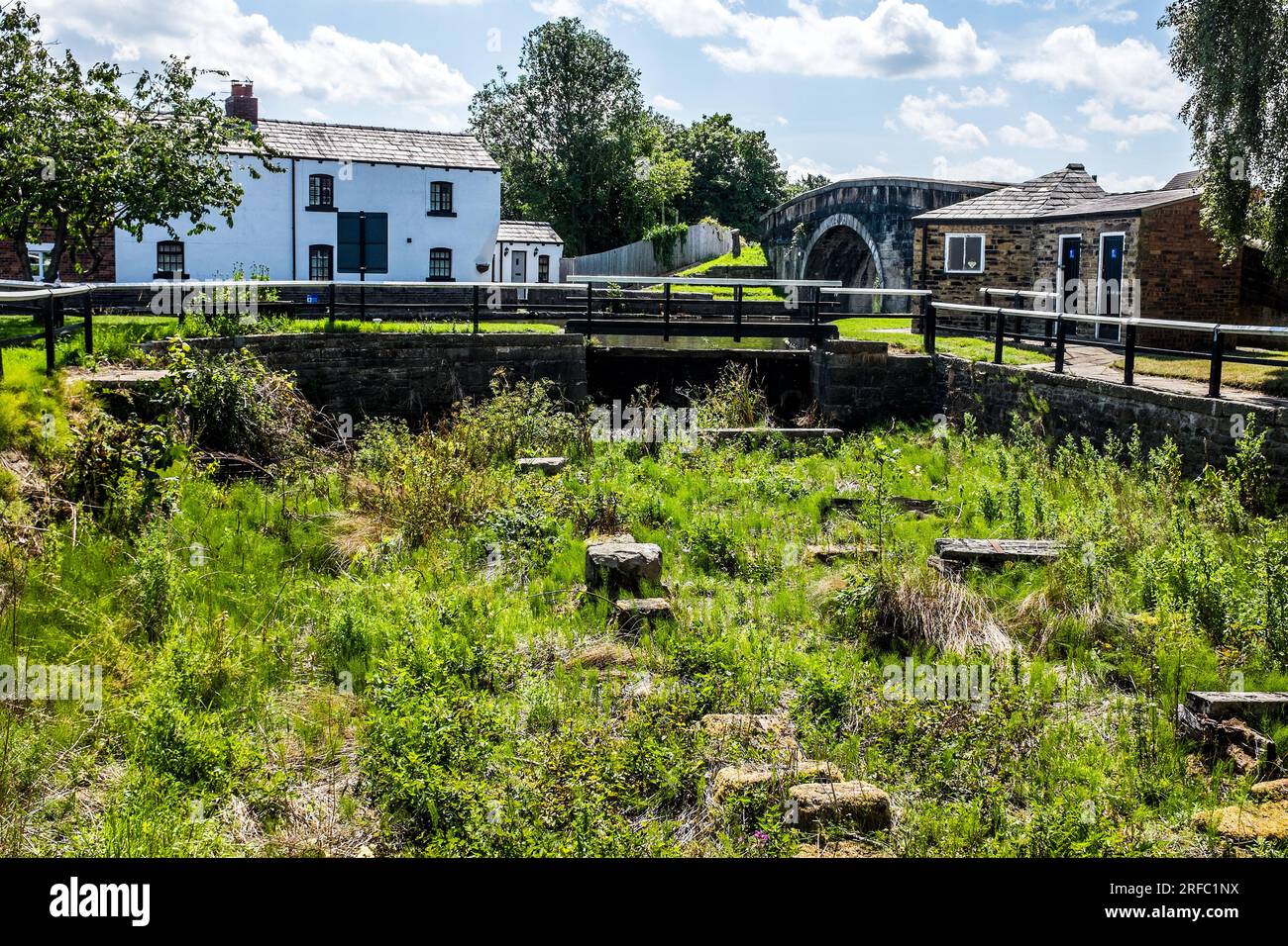 View of Burscough Dry Dock on the Rufford Branch of the Leeds ...