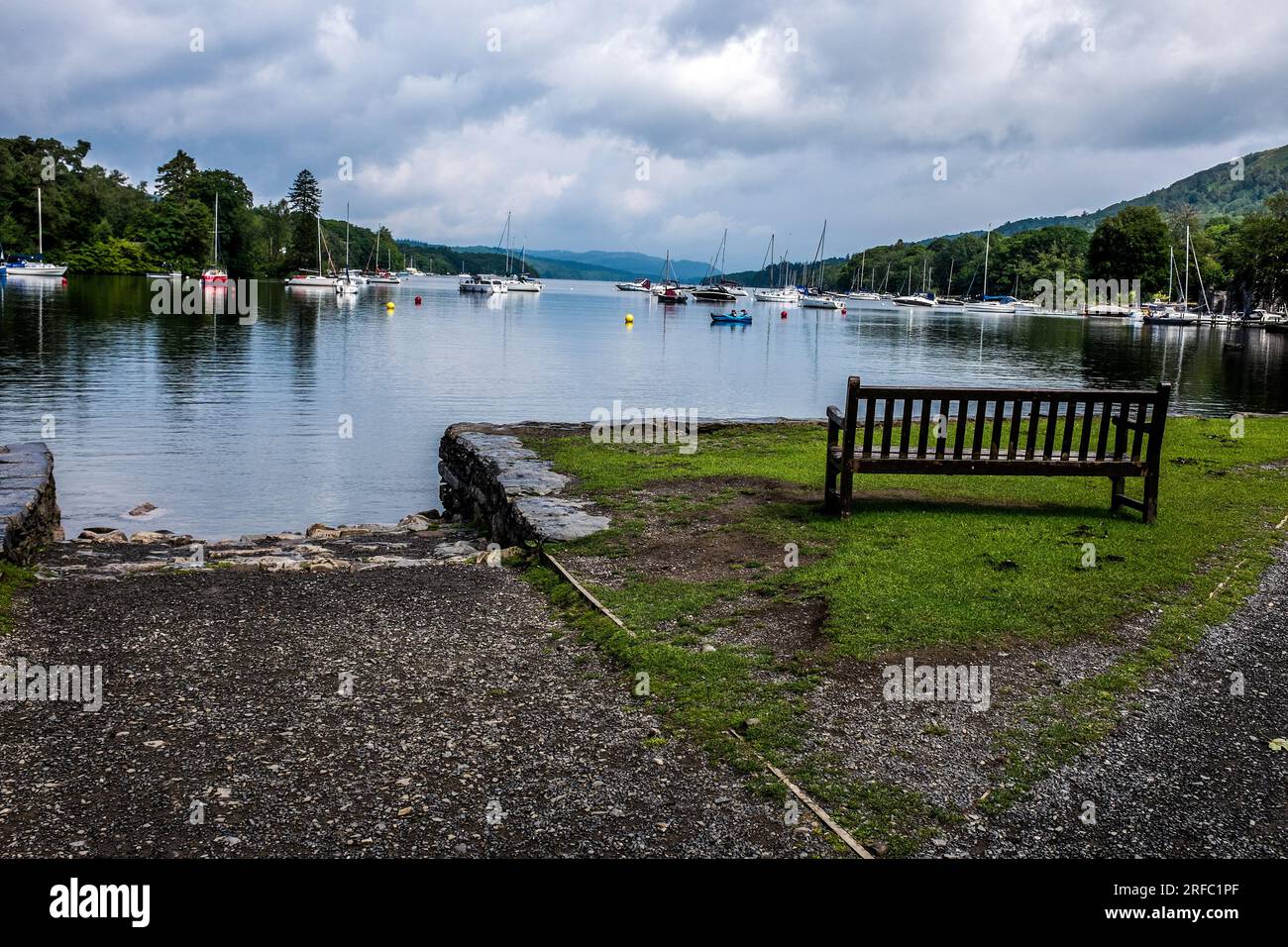 Lake windermere is the longest lake in England Stock Photo - Alamy