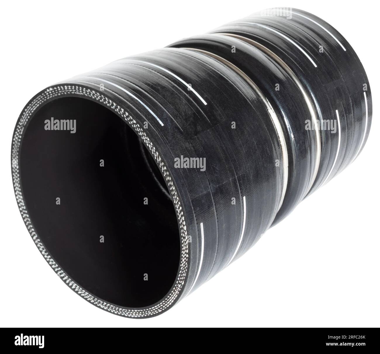 Hose used on the intercooler of a turbo charged care made from silicone ...