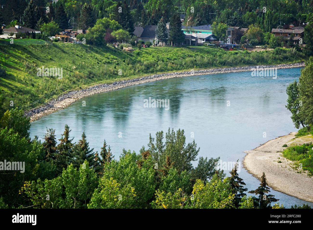 Bow river calgary park hi-res stock photography and images - Alamy