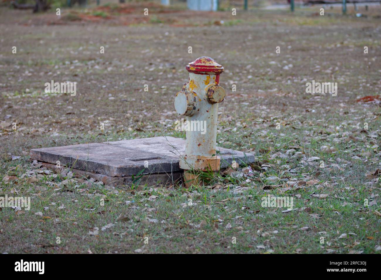 Old worn out fire hydrant abandoned in the middle of nature Stock Photo ...