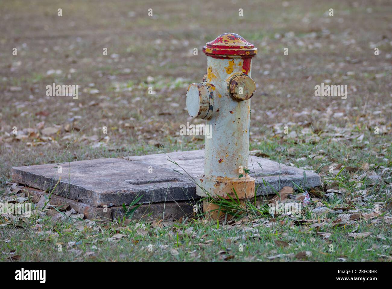 Old worn out fire hydrant abandoned in the middle of nature Stock Photo ...