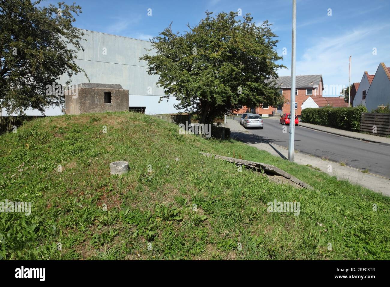 Defensive German World War 2 bunker in Rømøgade, Esbjerg, Denmark Stock ...