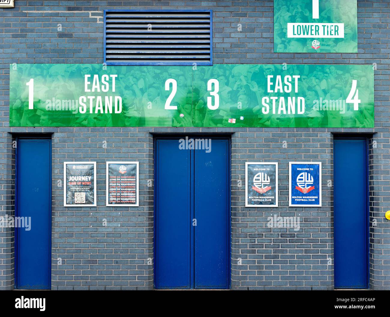 Bolton Lancashire UK July 29 2023 Bolton Wanderes football ground ...