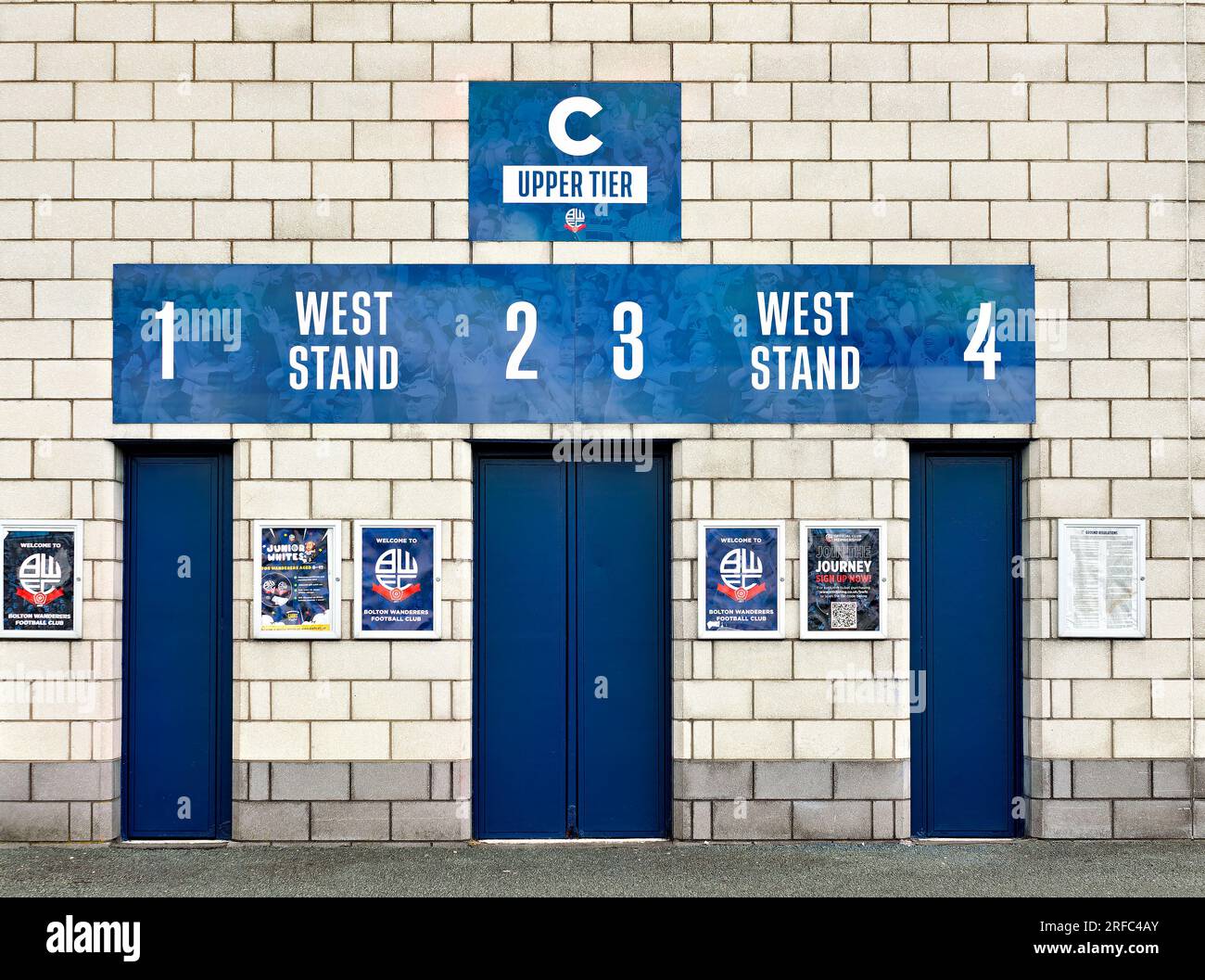 Bolton Lancashire UK July 29 2023 Bolton Wanderes football ground ...