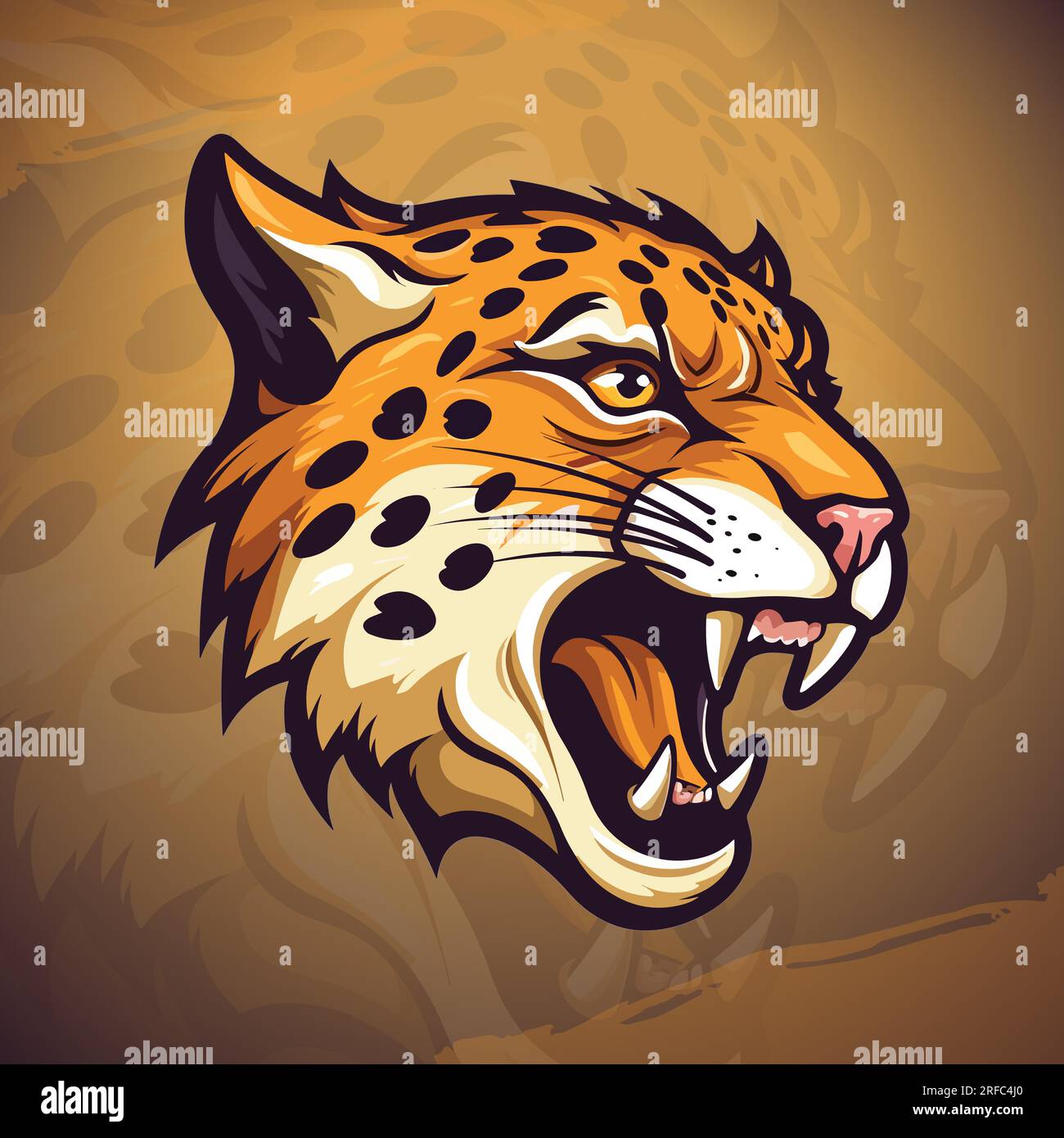 Dynamic Cheetah Mascot: Sport & Esport Logo Design with Vector ...