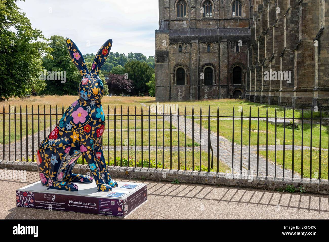 Hares of Hampshire Art trail Winchester England 2022, Flora and The ...