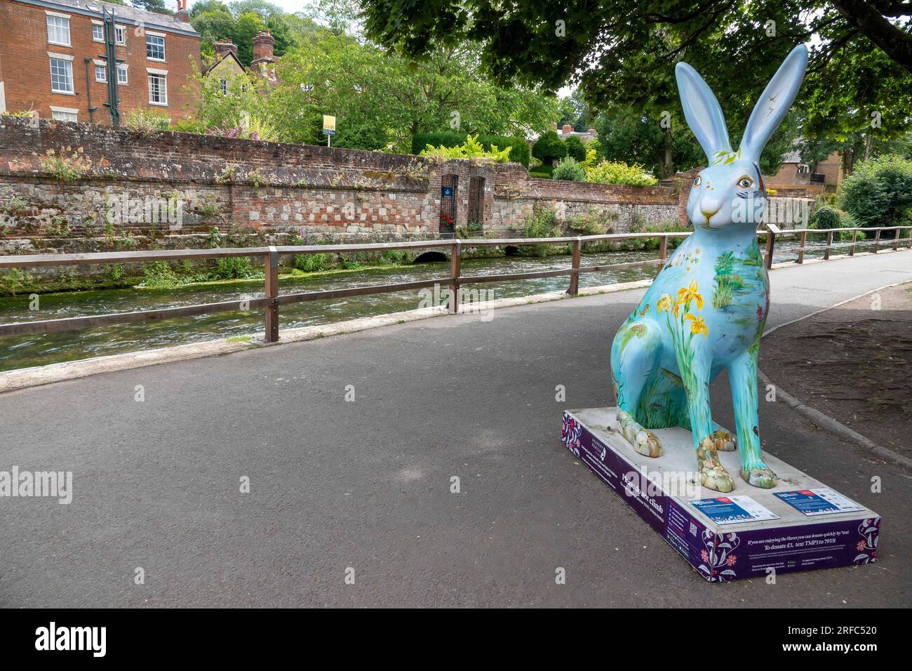 Hares of Hampshire Art trail Winchester England 2022, Chalk Stream ...