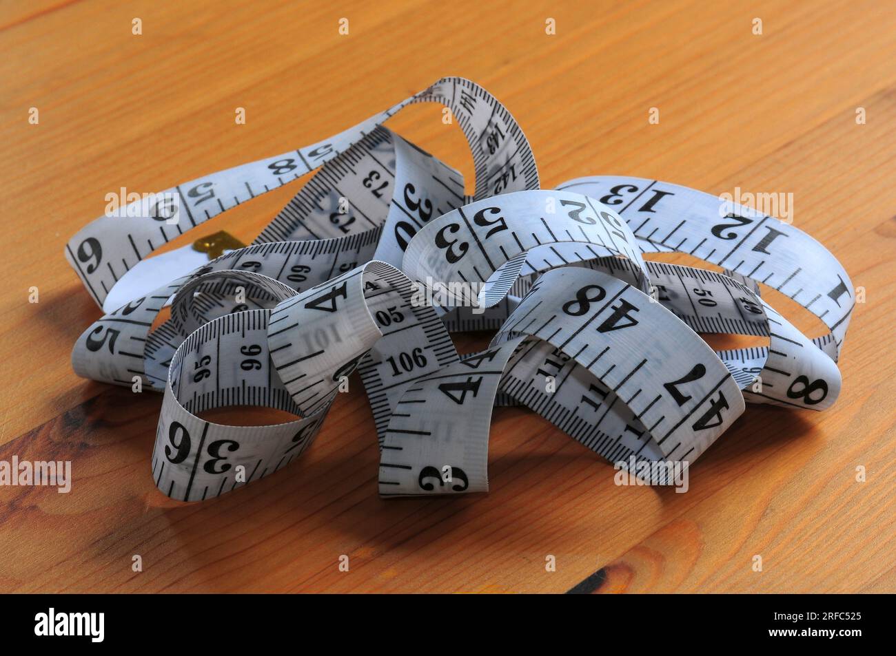 Nylon tape measure for sewing projects Stock Photo - Alamy