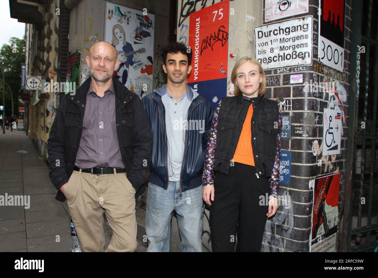 Jürgen Vogel, Ivar Wafaei und Elisa Schlott beim Photocall zur ARD/ARTE ...